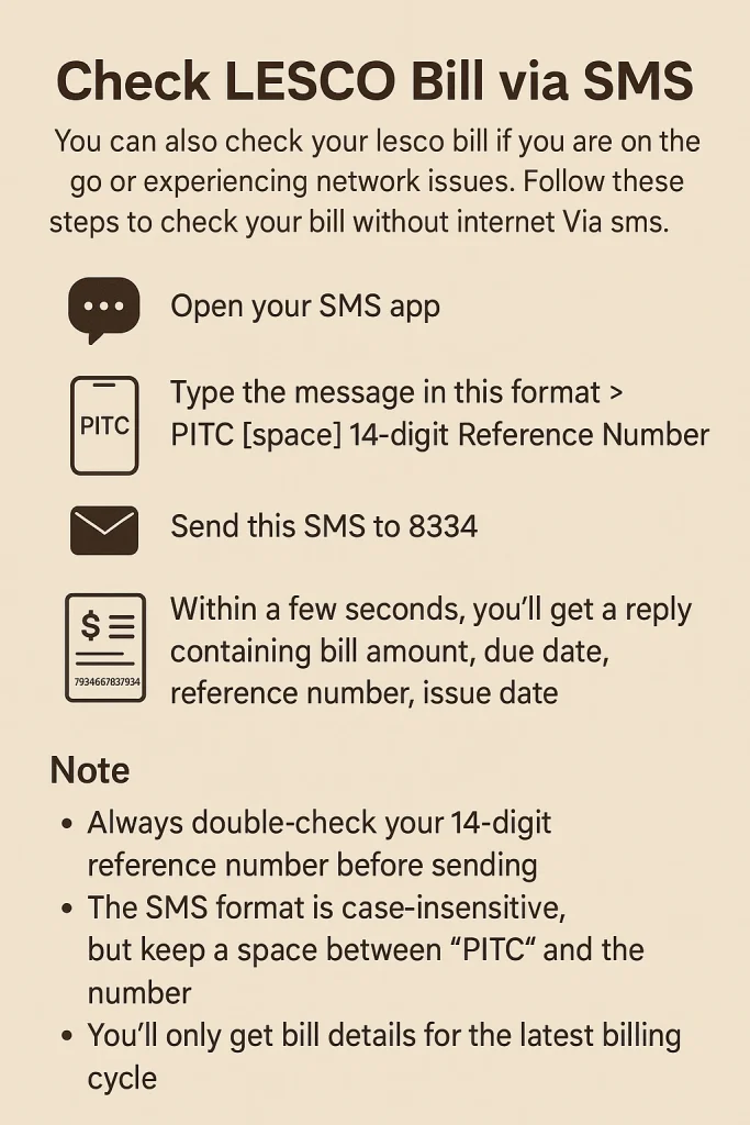 LESCO Online Bill Duplicate - LESCO Bill Online